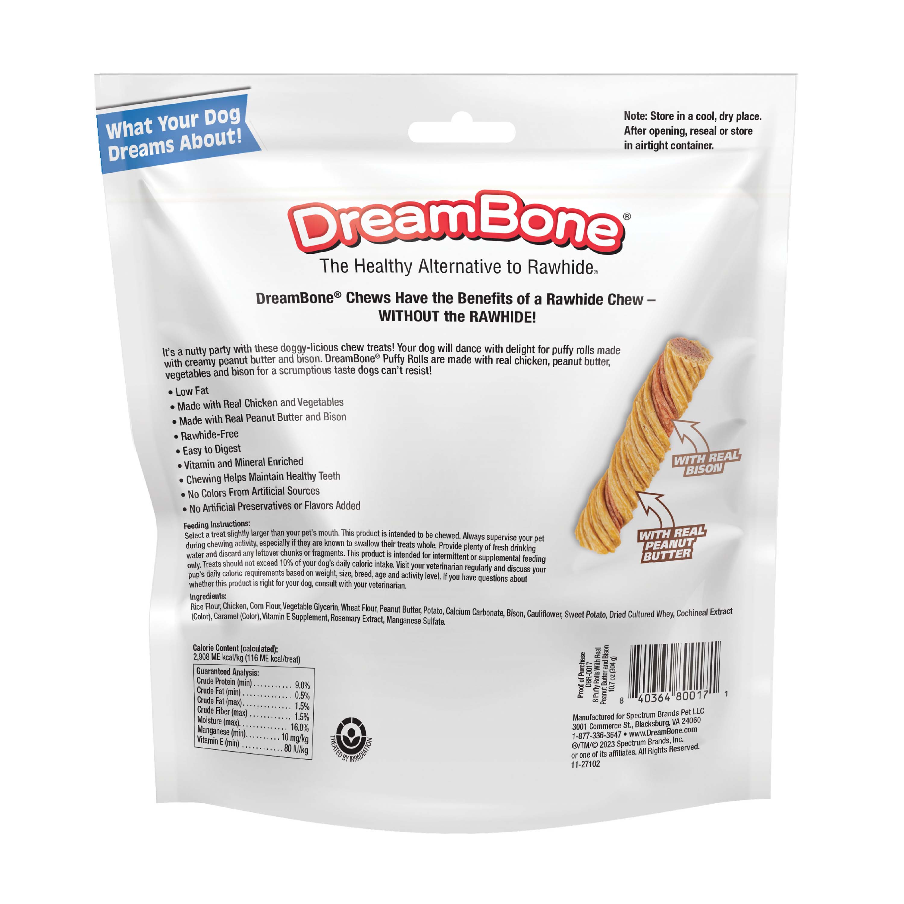 DreamBone Puffy Rolls Chews for Dogs, 8 Count, Treat Your Dog to Easy ...