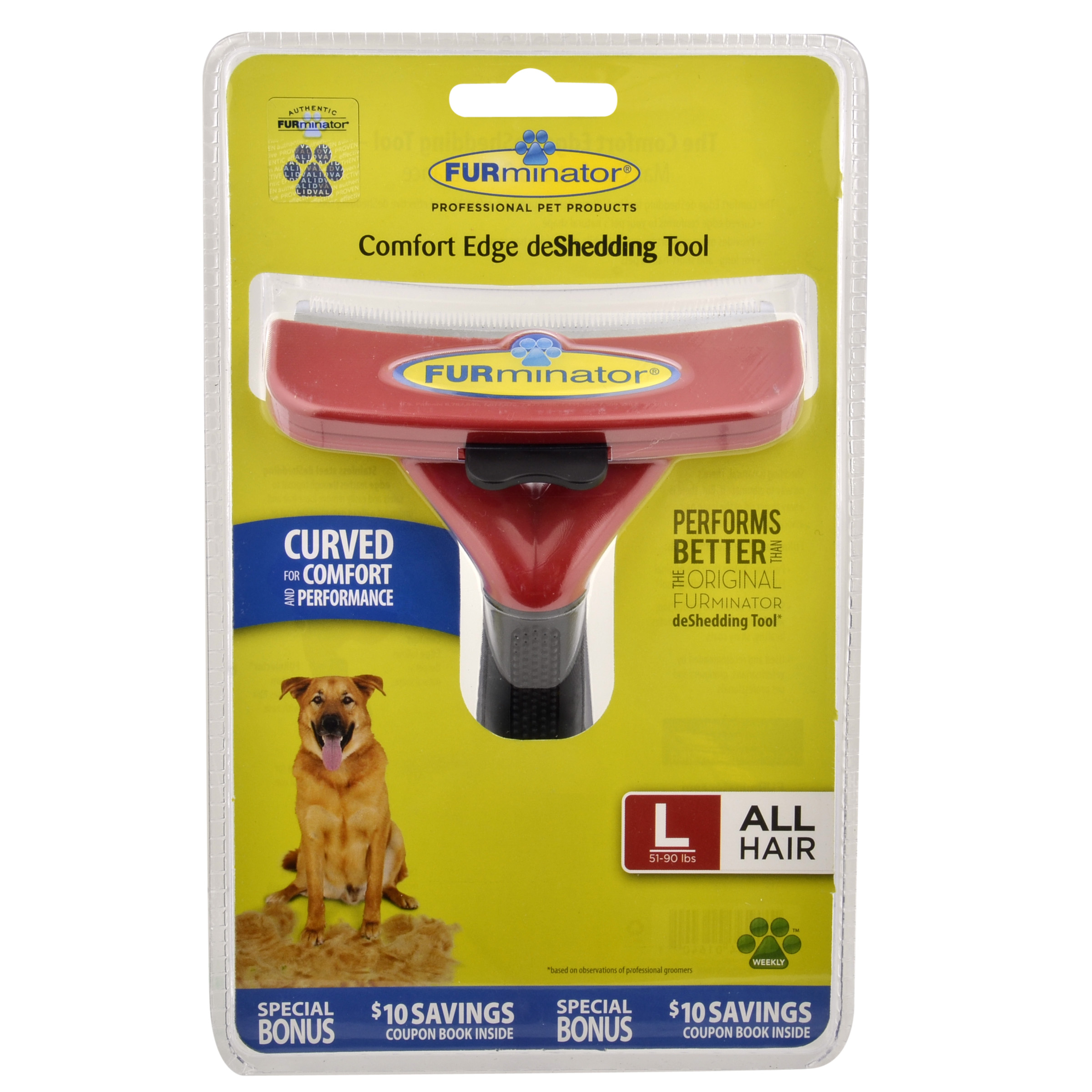 Furminator |Comfort Edge Large Dog deShedding Tool