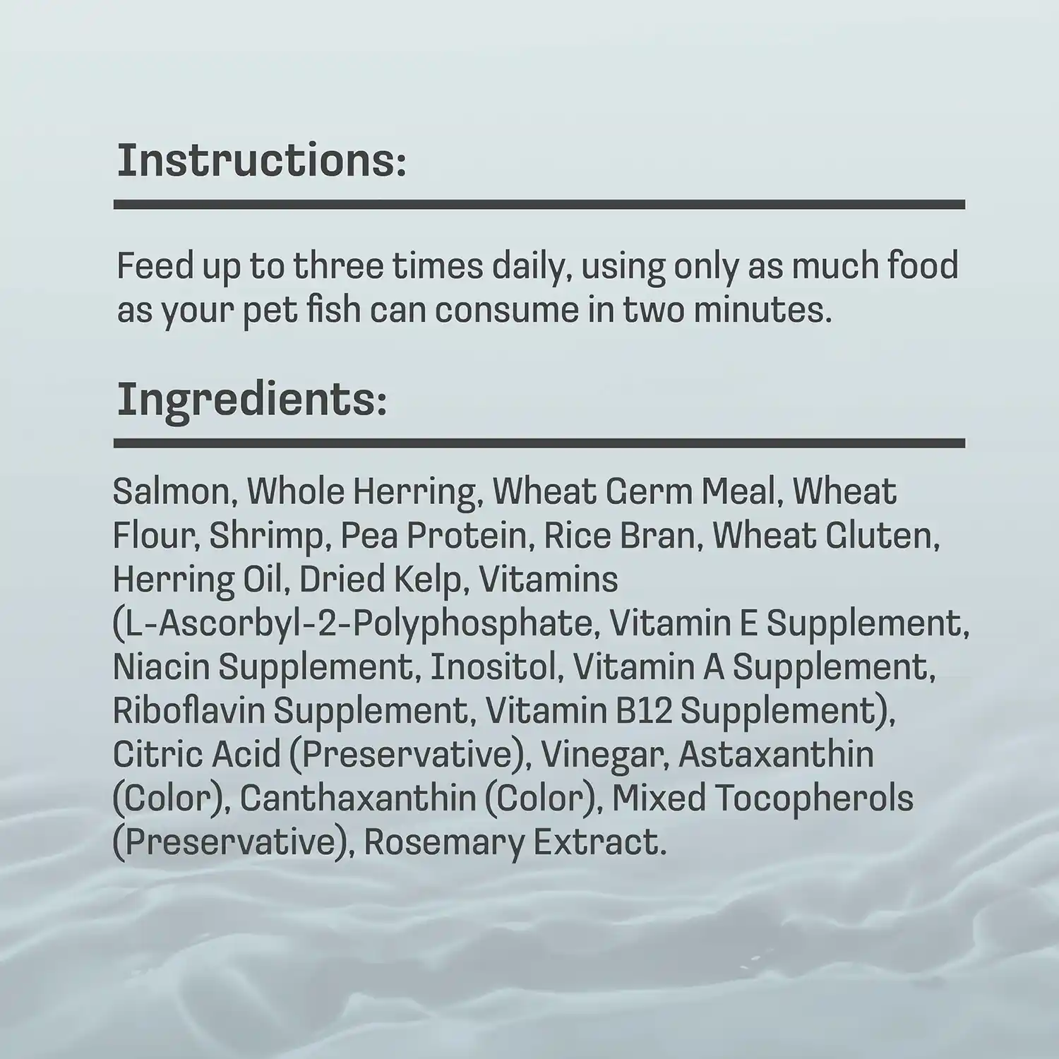 fish pellets ingredients